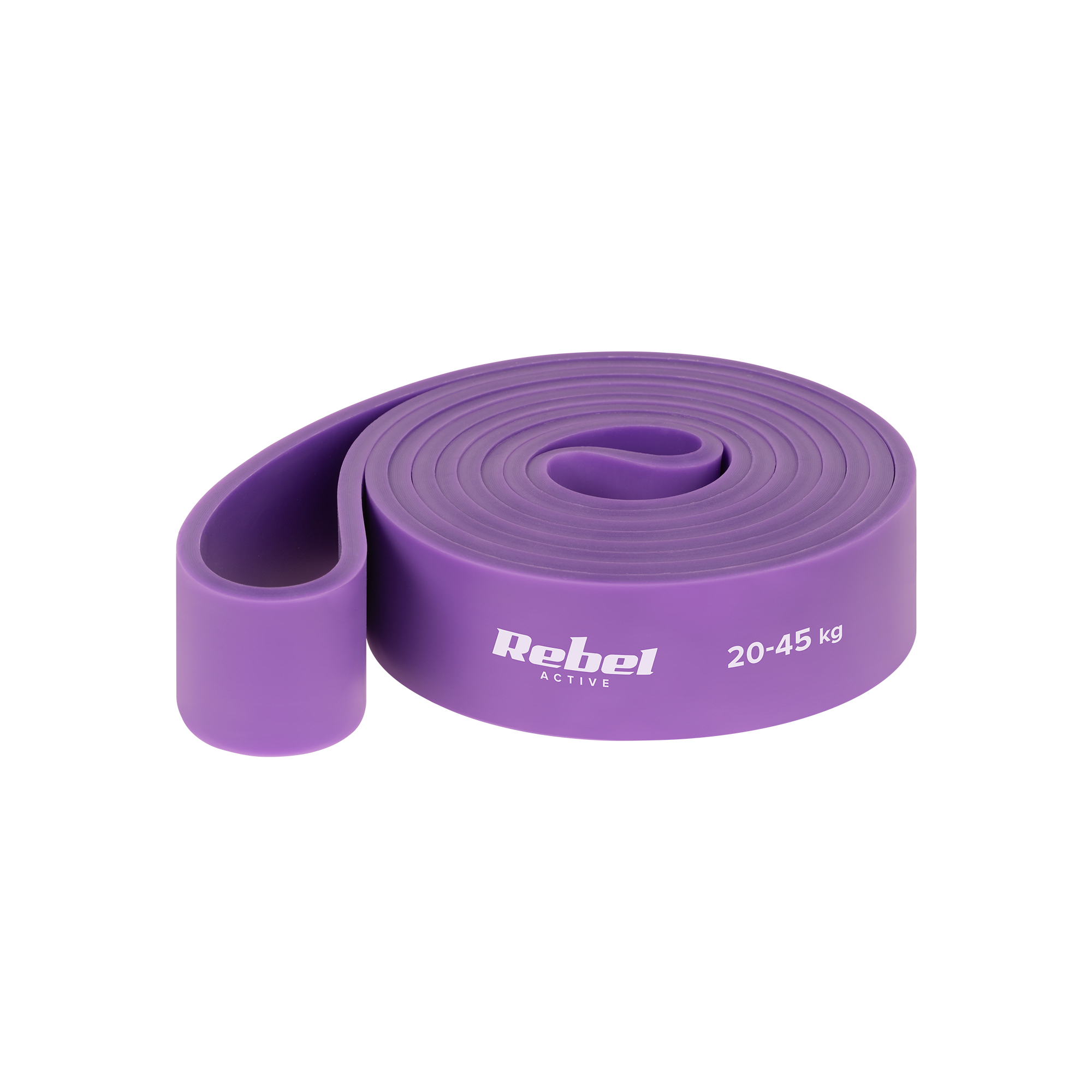 Guma do ćwiczeń TPE - Power Band PT-4, fioletowa 20-45 kg REBEL ACTIVE