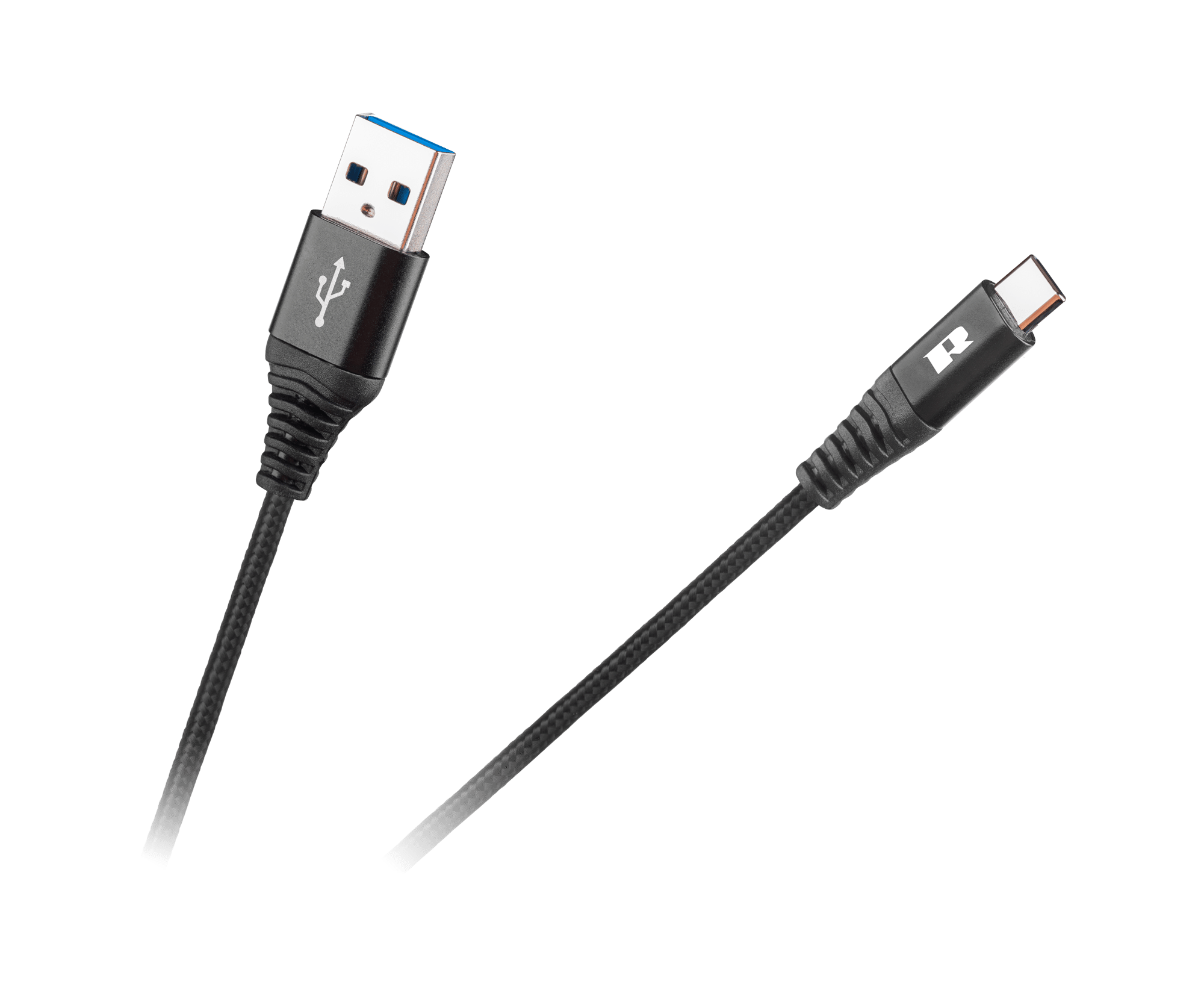 Kabel USB - USB typu C REBEL 100 cm czarny - Lechpol B2B