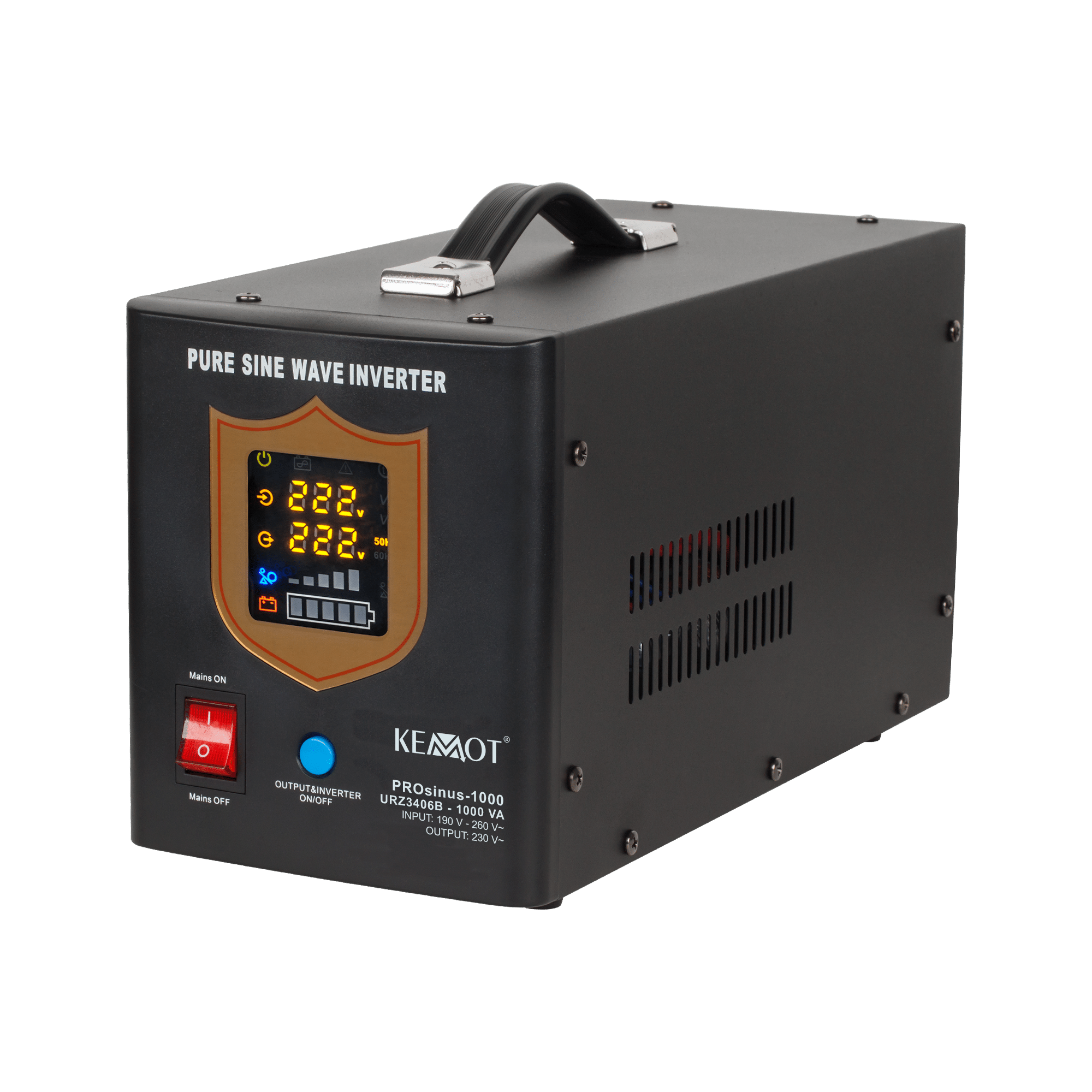 Zasilacz awaryjny KEMOT PROsinus-1000 przetwornica z czystym ...