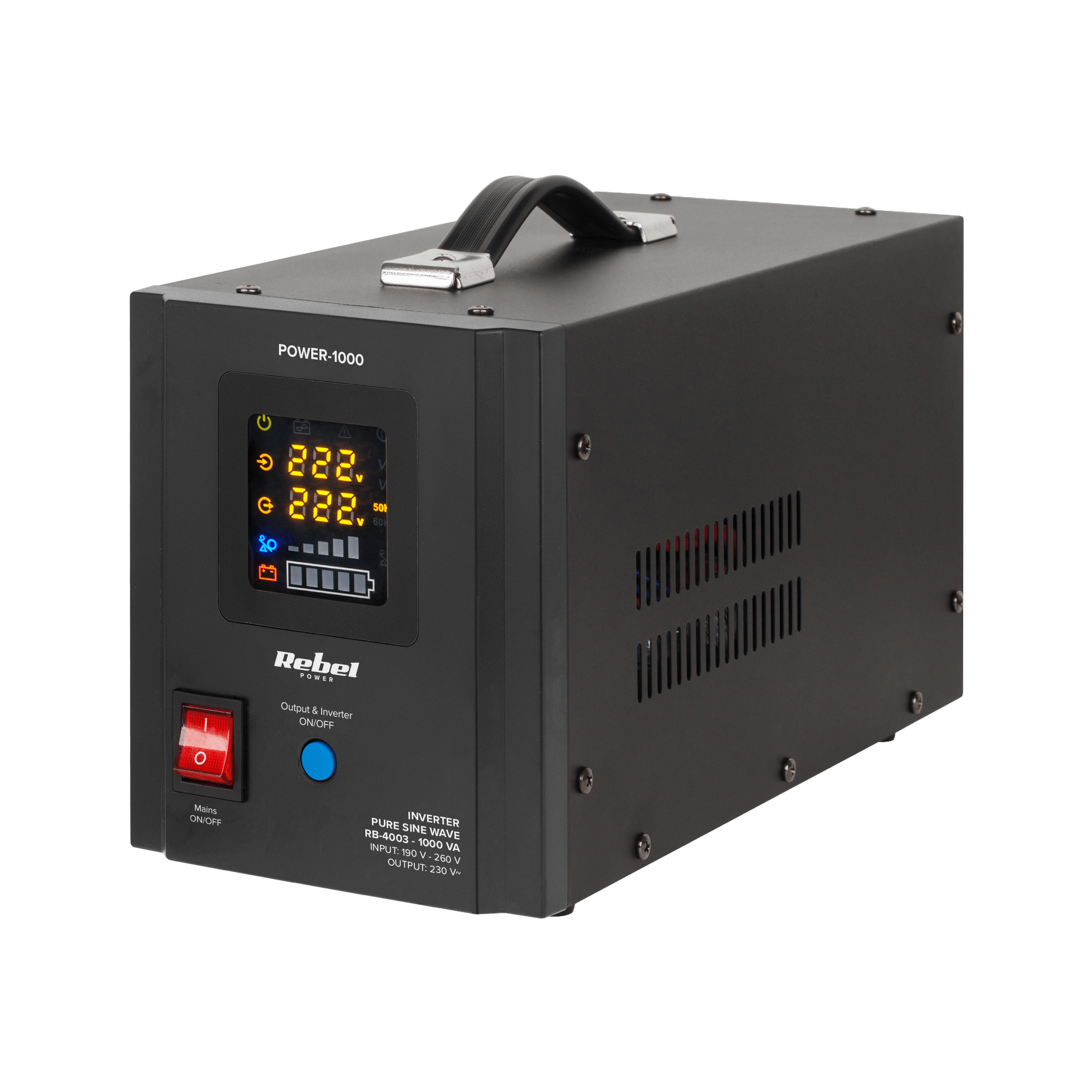 Zasilacz Awaryjny Rebel POWER-1000 - przetwornica z czystym przebiegiem ...